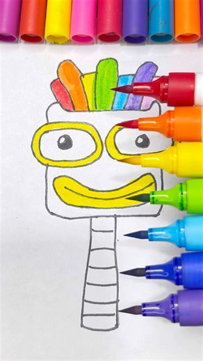 Sprunki OC number blocks paint art #shortsvideo #viral #sprunki #incredibox