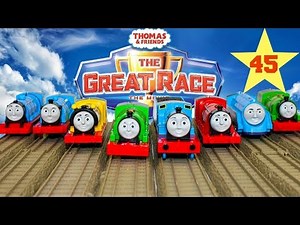 THOMAS AND FRIENDS THE GREAT RACE #45 | TRACKMASTER PERCY Midnight Mail Delivery KIDS' TOY TRAINS