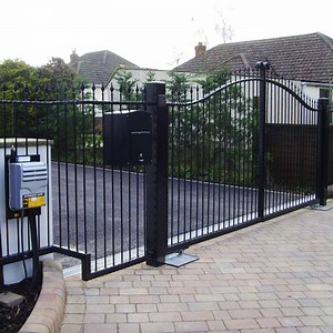 [Hot Item] Double Swing Gate Driveway Gate Wrought Iron Gates Aluminum Gate