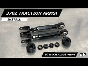 Gktech Z34 370Z V36 G37 Rear Traction Arms - Install
