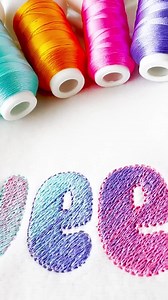 Gradient Font NO Special Thread Ombre Iridescent Effect 2 Color Monogram Alphabet Letters Machine Embroidery Designs Sizes 0.8 up to 2.2 In - Etsy