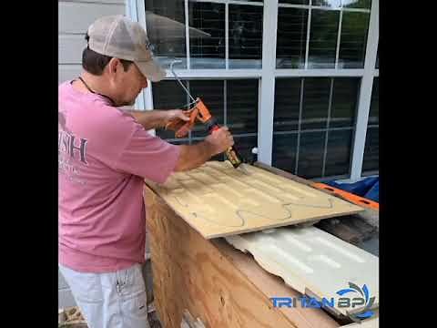 New Backyard Grill Kitchen with the Tritan BP Lightning Ridge panel Finished in Nature Spirit.