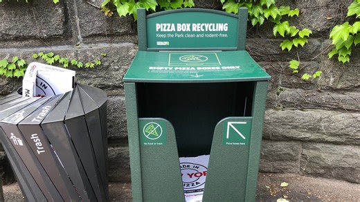 Central Park solving pizza box recycling dilemma