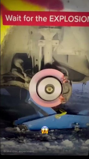 😱 brake disc explosion test