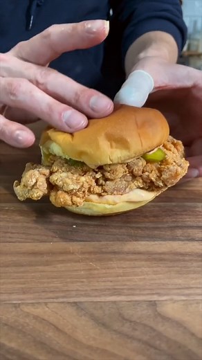 132K views · 2.2K reactions | Spicy Calabrian Chili Fried Chicken Sandwich #recipe #sandwich #spicyfood #calabriafood #fried #sandwichrecipe | Not Another Cooking Show | Facebook