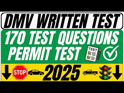 DMV Written Test 2025 | Practice Test 170 Questions and Answers
