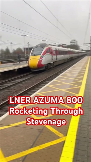 LNER AZUMA 800 Rocketing Theough Stevenage