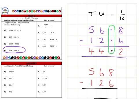 YEAR 6 Mini-maths Video Tutorial - Week 1 - Thursday