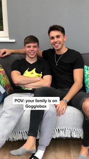 Having fun on Gogglebox with my family