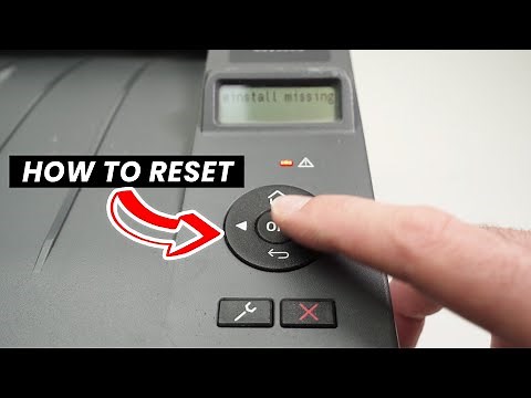 How to Factory Reset Lexmark B2236dw Laser Printer