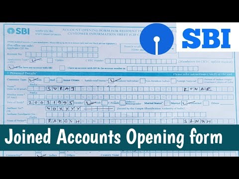 Sbi bank Joint account opening form kaise bhare 2024 | How to fill up Sbi Joint account opening form