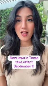 NEW TEXAS LAWS ⚖️ Starting Sept. 1, many of the new laws passed by the Texas legislature go into effect. Here are several you might want to know about. #texas #txlege #dallas #texasnews #law | WFAA