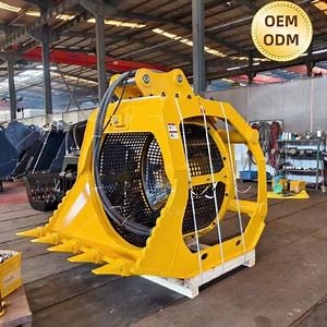 [Hot Item] Hydraulic Soil Rotary Screening Bucket for 5.5-38 Ton Excavator Rotating Screen Sieve Bucket Construction