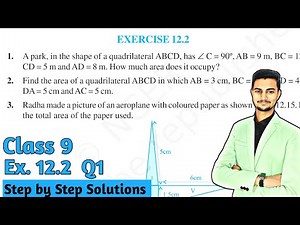 Class 9 Maths | Chapter 12 | Exercise 12.2 Q1 | Heron's Formula | NCERT