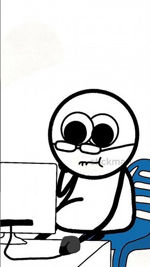 🤣my computer 🥲 | stickman 2d animation |