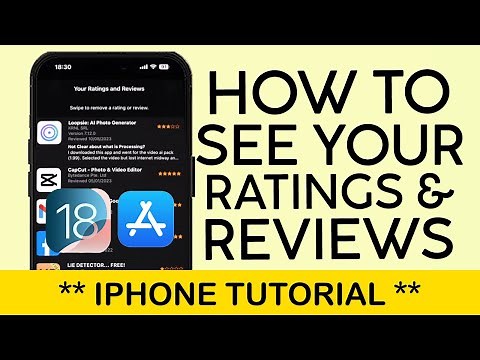 How to See Your Rating and Reviews on App Store iPhone | iOS 18 Tutorial 2024