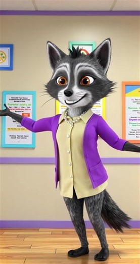 Freeze Like a Statue 🗿 | Stillness Game | Amy Raccoon #Shorts