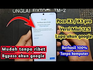 HOW TO BYPASS FRP POCO X3/X3 PRO FORGET GOOGLE ACCOUNT MIUI 12.5 WITHOUT COMPUTER