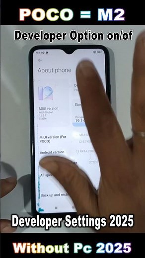 How to Enable/Disable Developer Options 2025//Xiaomi Redmi POCO M2 / M2 Pro ||#developer #smartphone