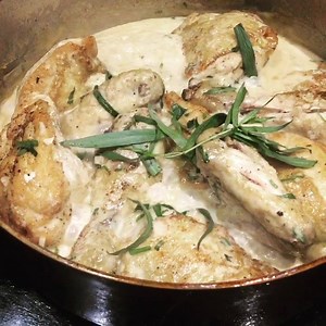 2.1K views · 202 reactions | Tarragon chicken never gets old. Good with green beans tossed with toasted almond slices. | Laura Calder | Facebook