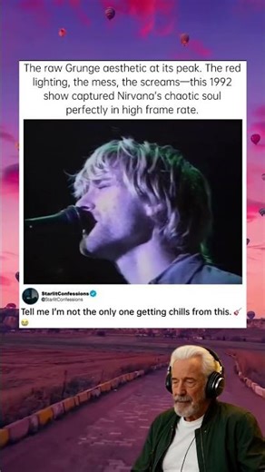 Pure Grunge energy in 60FPS 🕯️ #Nirvana #90sVibes #GrungeAesthetic #KurtCobain #rockandroll