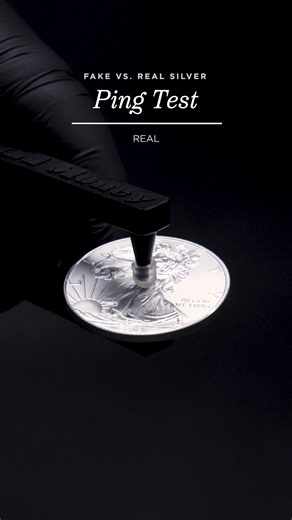 Sound on! 🔊 A simple ping test can help reveal the difference between a real American Silver Eagle and a fake one 🎵 #apmex #pingtest #silver #silvercoins #preciousmetals | APMEX, Inc.