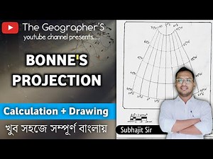 Bonne's Projection || Map Projection || Geography Practical