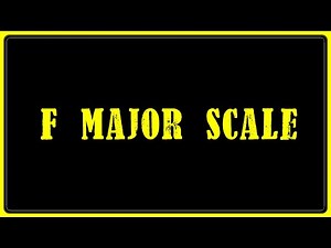 One Minute Sax Lessons (Beginner) - How To Play F Major Scale On Alto Saxophone