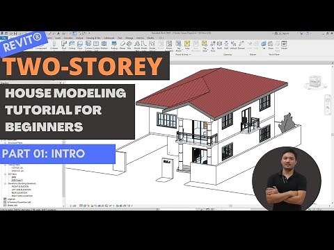 Part 01 - Revit Two(2) Storey House Modeling Tutorial for Beginners - Intro