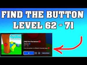 FIND THE BUTTON Roblox – Levels 62-71 Walkthrough [Full Guide in English]