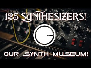 125 Hardware Synthesizers In One Place! Our Sound Design Laboratory & Private Synthesizers Museum!