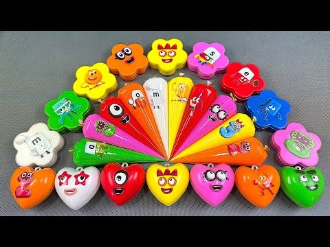 💫 Numberblocks Eggs Galaxy Slime Magic! Colourblocks & Alphablocks Make Stars 🌌 ASMR
