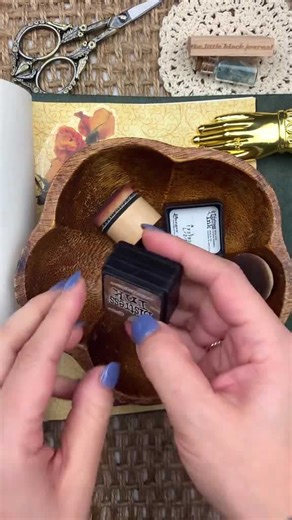 Yellow and burgundy journal spread for wedding inspiration