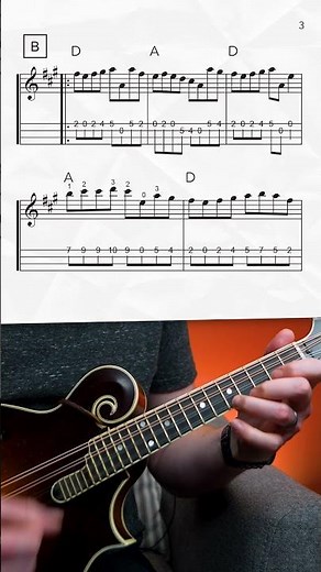 "Cherokee Shuffle" Mandolin Lesson #shorts