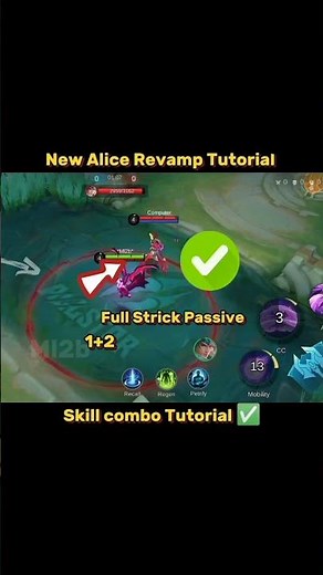 New Alice Revamp Tutorial Mobile legends #ml2b #alice #tutorial #revamp #mobilelegends