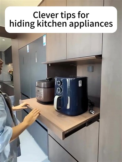 Smart Kitchen Storage Solutions with Flip-Up Doors