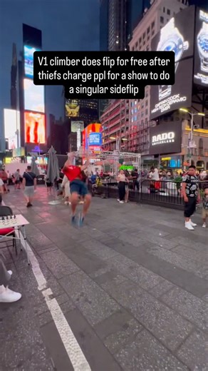 Connor mcavinew on Instagram: "V3 tumbler does static dynamic moves after group of steroid men charge money in manhatten new york to do a sideflip at end and leave witht cash, asian man (me) does free cooler flip shortly after 🤙🏽 #bouldering @nytimes #timesquare #kilterboard"