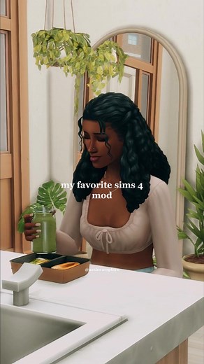 currently obsessed with this mod! the food texture looks amazing too. 😮‍💨 — #sims #sims4 #sims4mods #aesthetic