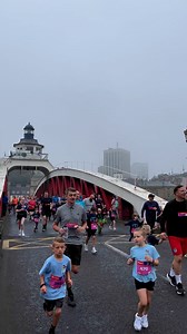 Our Mini runners are smashing it on the course out there! 🤩 The exciting 1.2km route starts on the iconic Swing Bridge, heading along the Gateshead Quayside and crossing the Millennium Bridge towards the finish line. Keep going!📢 | Great North Run