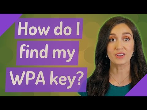 How do I find my WPA key?