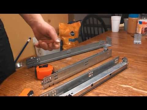 How to install soft close drawer slides