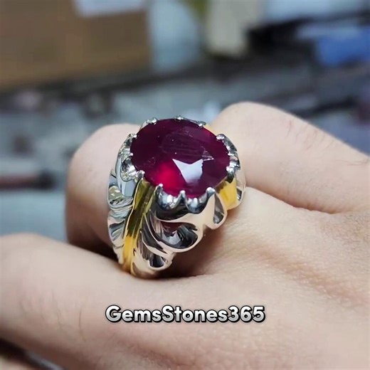 Beautiful Mens Natural Red Ruby Yaqoot Ring Original Yaqoot Ruby Gemstone Ring 925 Sterling Silver Ruby Ring for Men - Etsy