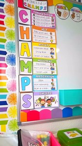 Use CHAMPS to set your classroom expectations, no matter what the activity is! Comment CHAMPS and I’ll send you the link to these cards! Pointer magnets are a few years old from the Target dollar spot. Hoping them bring them back soon! | Sweet Firstie Fun