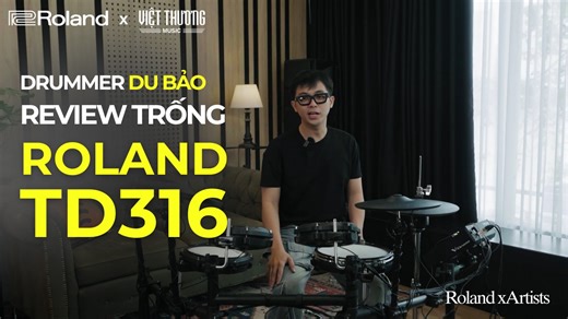 🔥 [REVIEW CHI TIẾT] ROLAND TD-316 – TRỐNG ĐIỆN THẾ HỆ MỚI 2025 “LÀM LẠI LUẬT CHƠI” CỦA DÒNG TẦM TRUNG! 🥁 🎧 Drummer Du Bảo chính thức trải nghiệm Roland TD-316 – bộ V-Drums mới nhất 2025, thay thế cho dòng TD-17KVX2 từng “làm mưa làm gió” trên toàn cầu. 👉 Với module V31 hoàn toàn mới, Roland mang công nghệ từ flagship V71 xuống phân khúc tầm trung, mở ra chuẩn mực mới cho drummer hiện đại. 💥 ĐIỂM KHÁC BIỆT “ĐÁNG TIỀN” CỦA TD-316: ⚙️ Module V31 – màn hình màu mới, engine âm thanh 3 lớp từ V71
