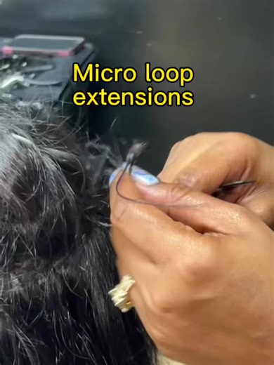 Micro loop extensions ➰ #FYP #fypdongggggggg #microloophairextensions #microloopextensions #microloops