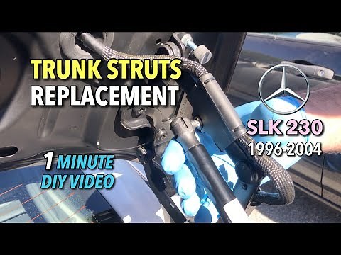 Mercedes SLK230 Trunk Lift Struts 1996-2004 - 1 Minute DIY Video