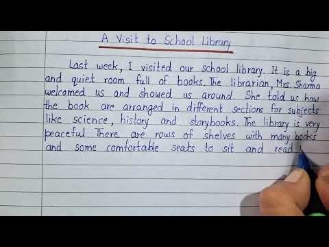 Essay on A visit to school library | A Visit to School Library Essay for Students | #WrittenNotes