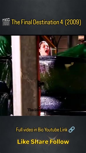 The Movies Scenes on Instagram: "Movie Name - 🎬 The Final Destination 4 (2009) continues the terrifying legacy of the Final Destination franchise, where death itself becomes the ultimate villain. A group of friends narrowly escape a horrific race-track disaster after one man foresees the tragedy moments before it happens. But surviving wasn’t the end — it was just the beginning. One by one, death returns to correct the order, hunting them down through gruesome, unexpected, and shocking accident