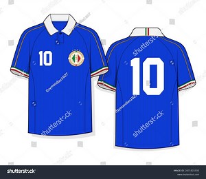 Italy Retro Polo Shirt Vector Football Stock Vector (Royalty Free) 2671821933 | Shutterstock