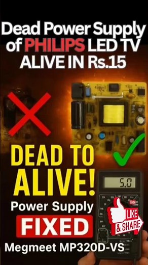 Fix dead LED TV at home